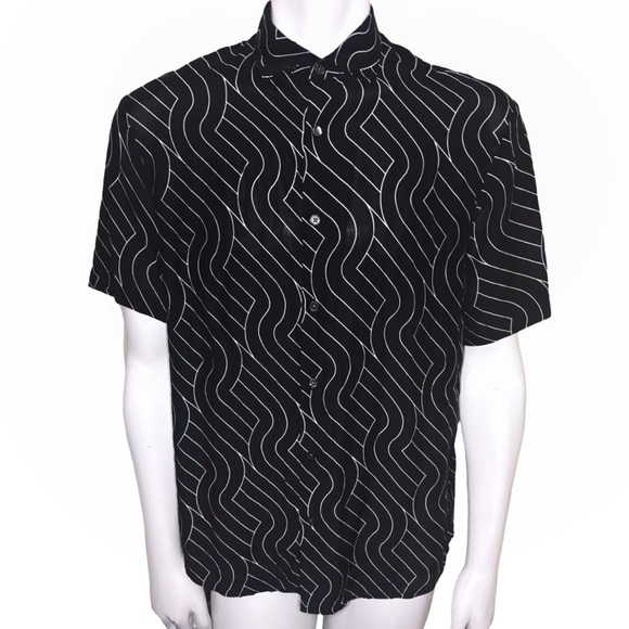 Emporio Armani | Shirts | Emporio Armani Sheer Black Shortsleeve ...